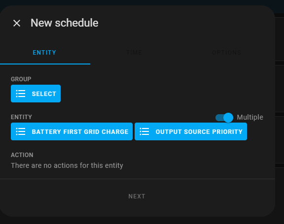 Allow diferent types of entities to work in one schedule · Issue #711 · nielsfaber/scheduler ...