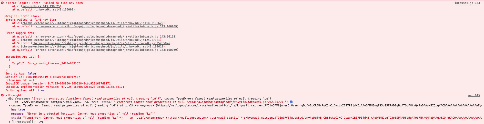 Error: Failed to find nav item · Issue #884 · InboxSDK/InboxSDK · GitHub