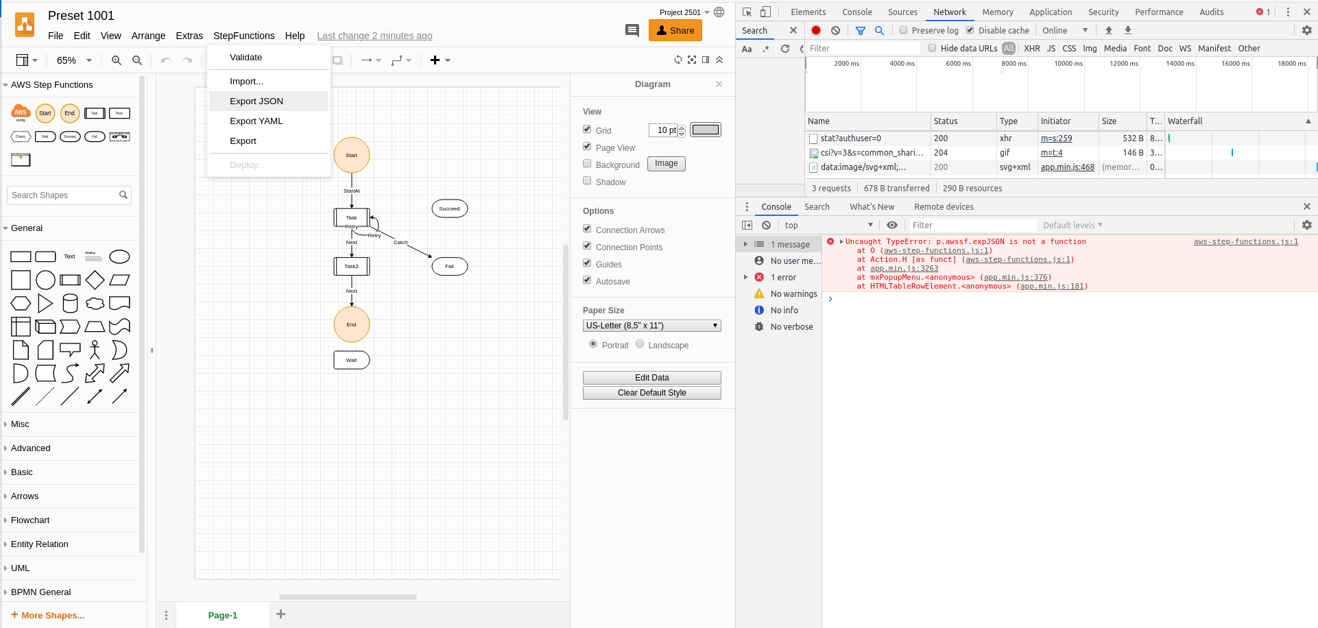Export does not work · Issue #37 · sakazuki/step-functions-draw.io · GitHub
