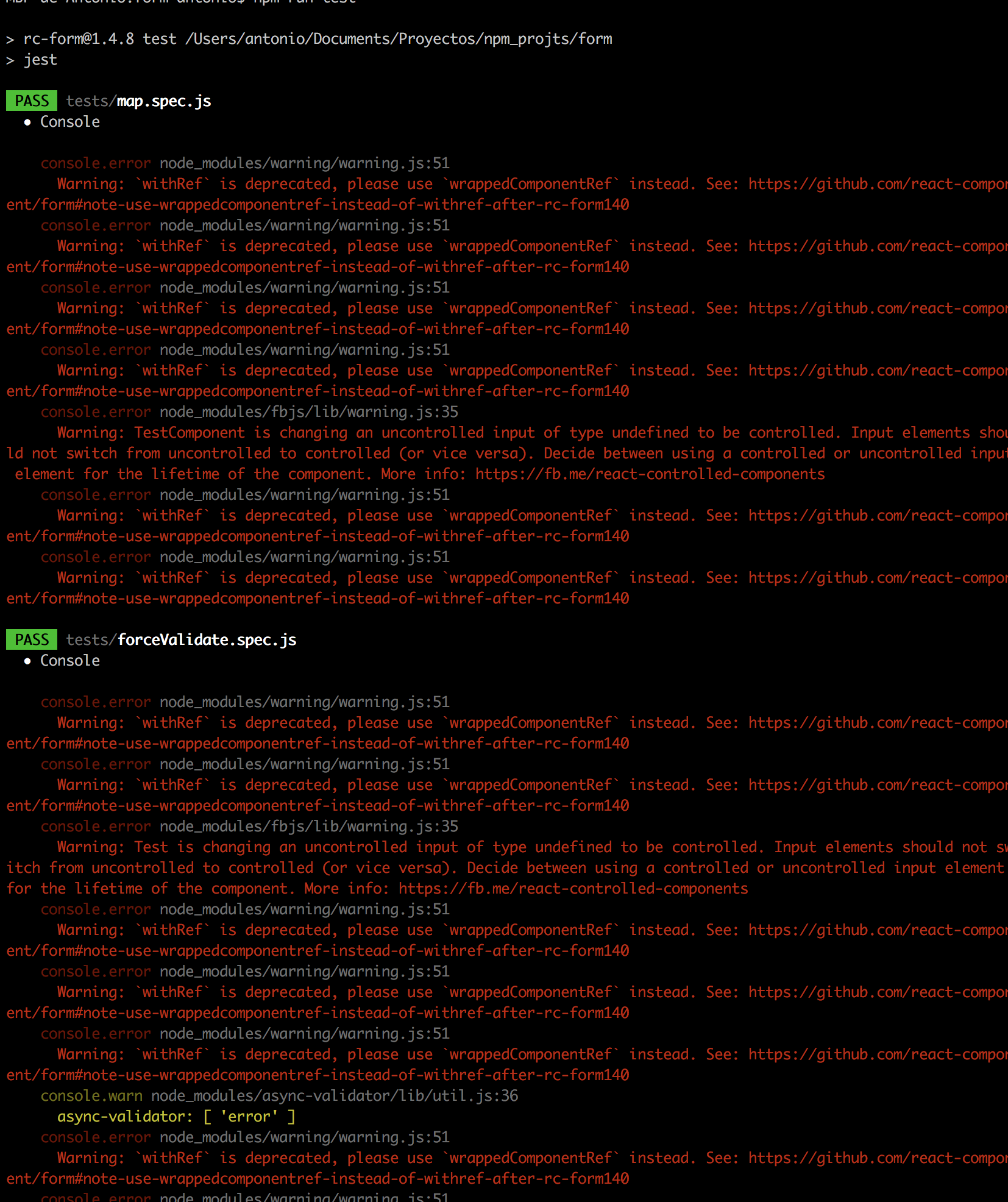 Use Wrappedcomponentref Instead Of Withref In Tests · Issue 109 · React Componentform · Github 