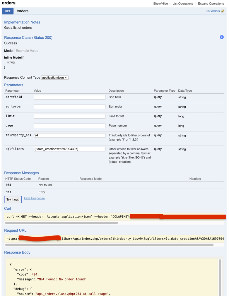 API GET ORDER sqlfilter seems to be ignored or not working · Issue #26718 · Dolibarr/dolibarr ...