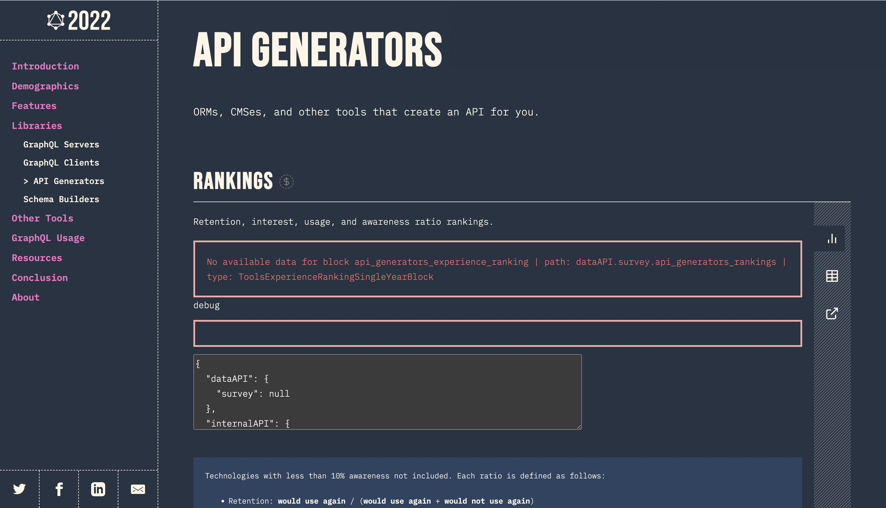 Api Generators Page Is Broken · Issue 139 · Devographics Monorepo · Github