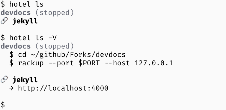 CLI ps, up, down · Issue #90 · typicode/hotel · GitHub