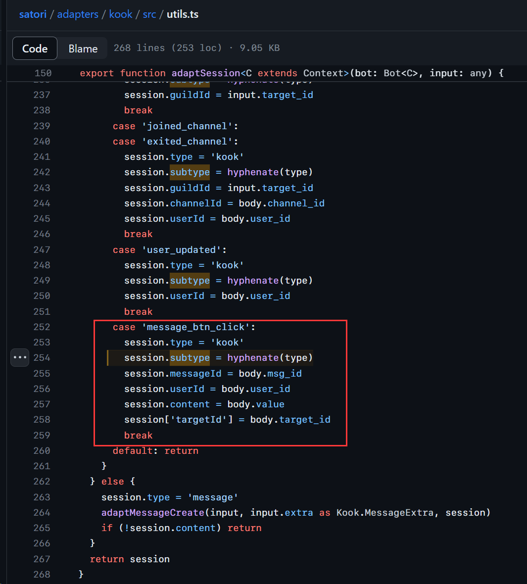 Bug: 无法监听kook/message-btn-click等kook平台事件 · Issue #175 · satorijs/satori ...