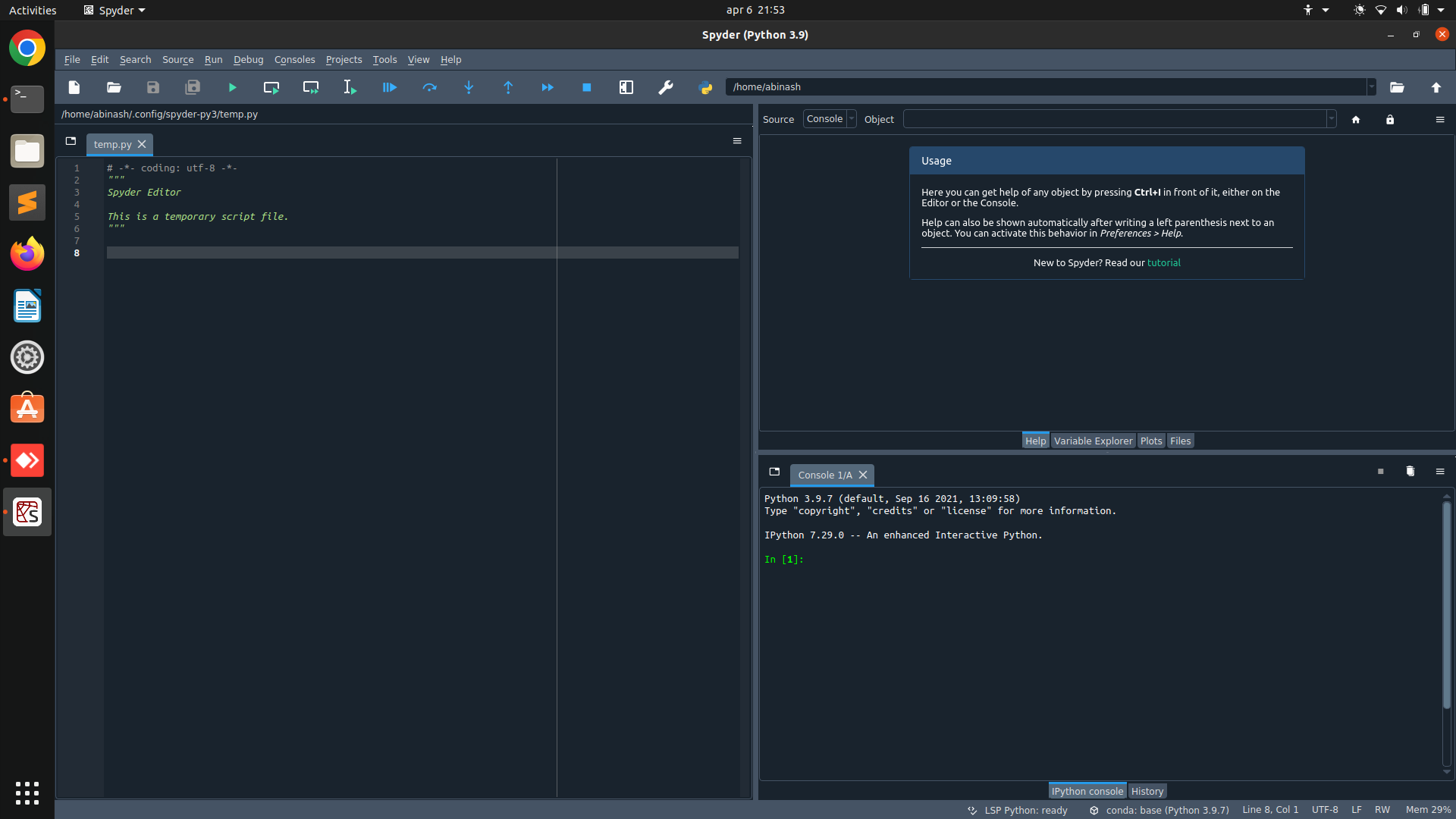 Attribute Qt::AA_UseSoftwareOpenGL must be set before QCoreApplication is created. [spyder-5.3.0 ...