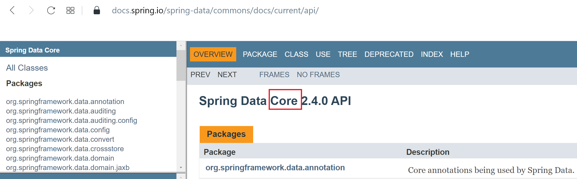 Show listed the Spring Data Commons project within the Spring Data page · Issue #1006 · spring ...