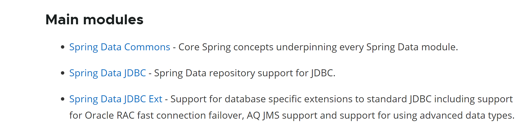 Show listed the Spring Data Commons project within the Spring Data page · Issue #1006 · spring ...