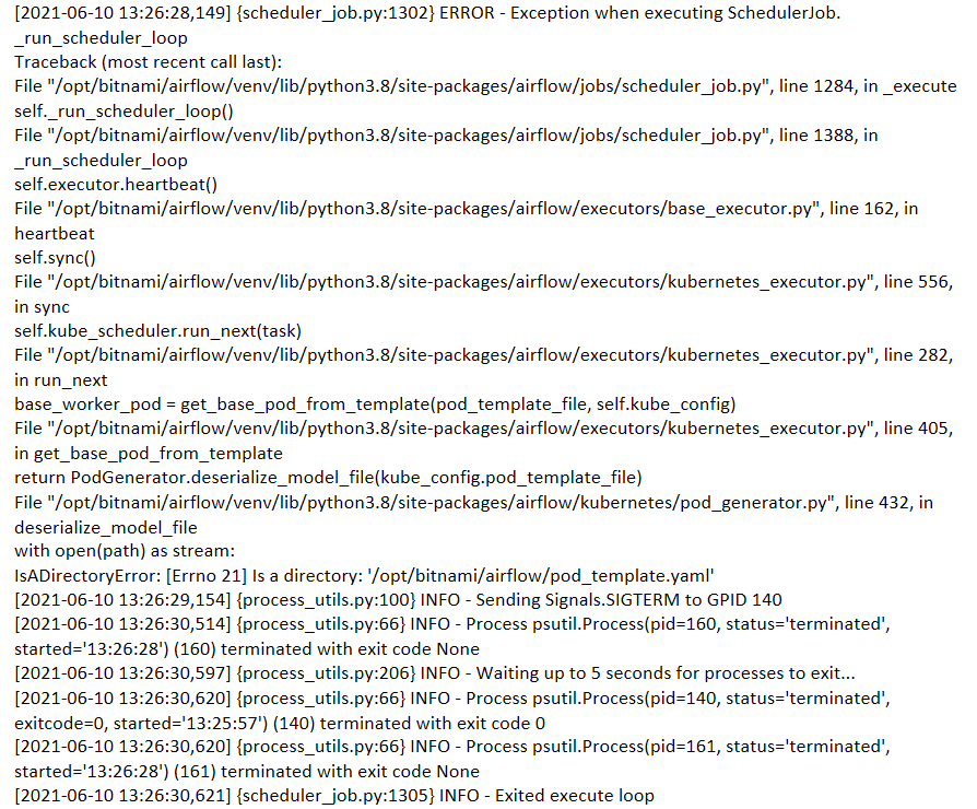 pod_template mounting as directory in scheduler pod · Issue #6634 · bitnami/charts · GitHub