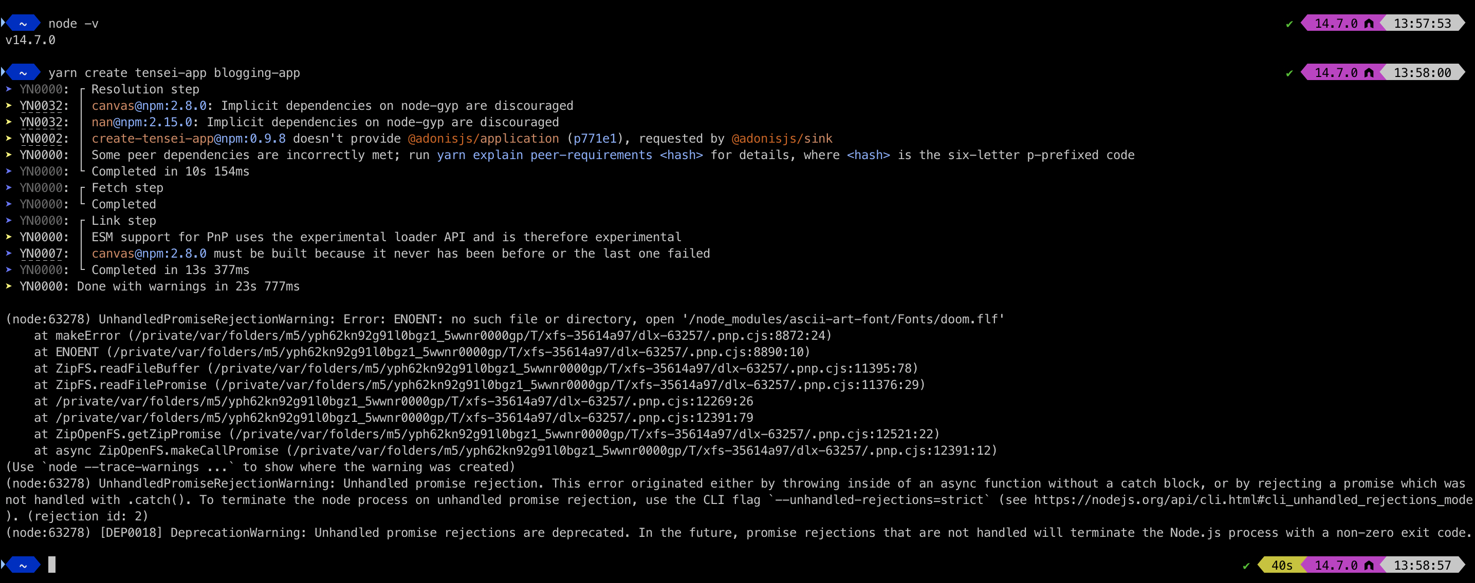 can not create project · Issue #160 · tenseijs/tensei · GitHub