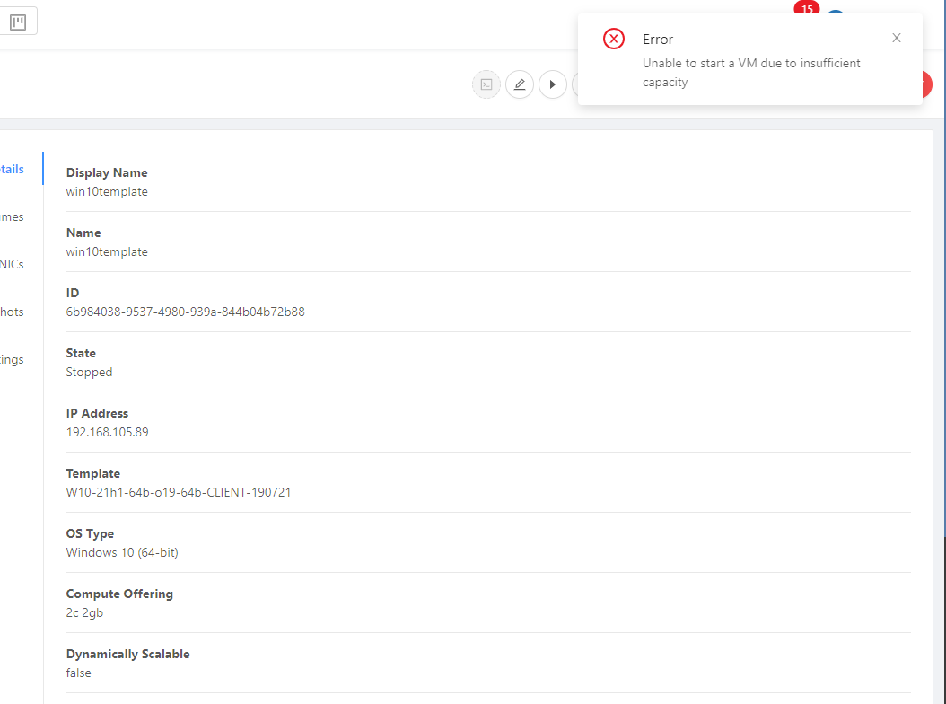 After installing 4.15.2.0 instances created from template with uefi cannot boot for second time ...