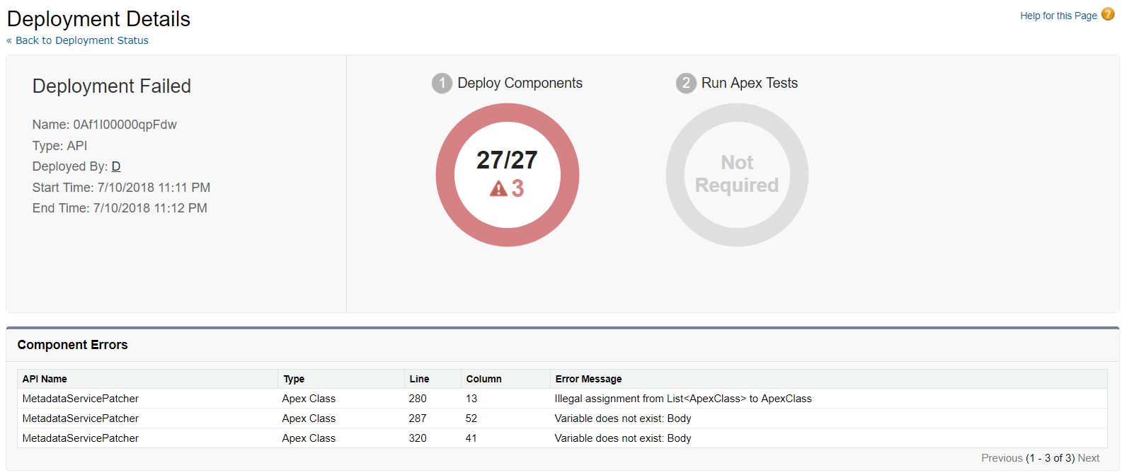 Unable To Deploy Apex Mdapi To Destination Organization · Issue 215 · Certinia Apex Mdapi · Github