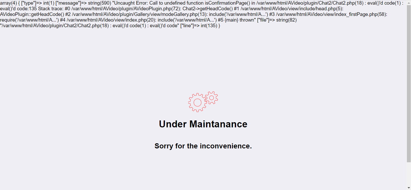 Cannot Access My Website After Updating Chart2 · Issue 7803 · Wwbn Avideo · Github