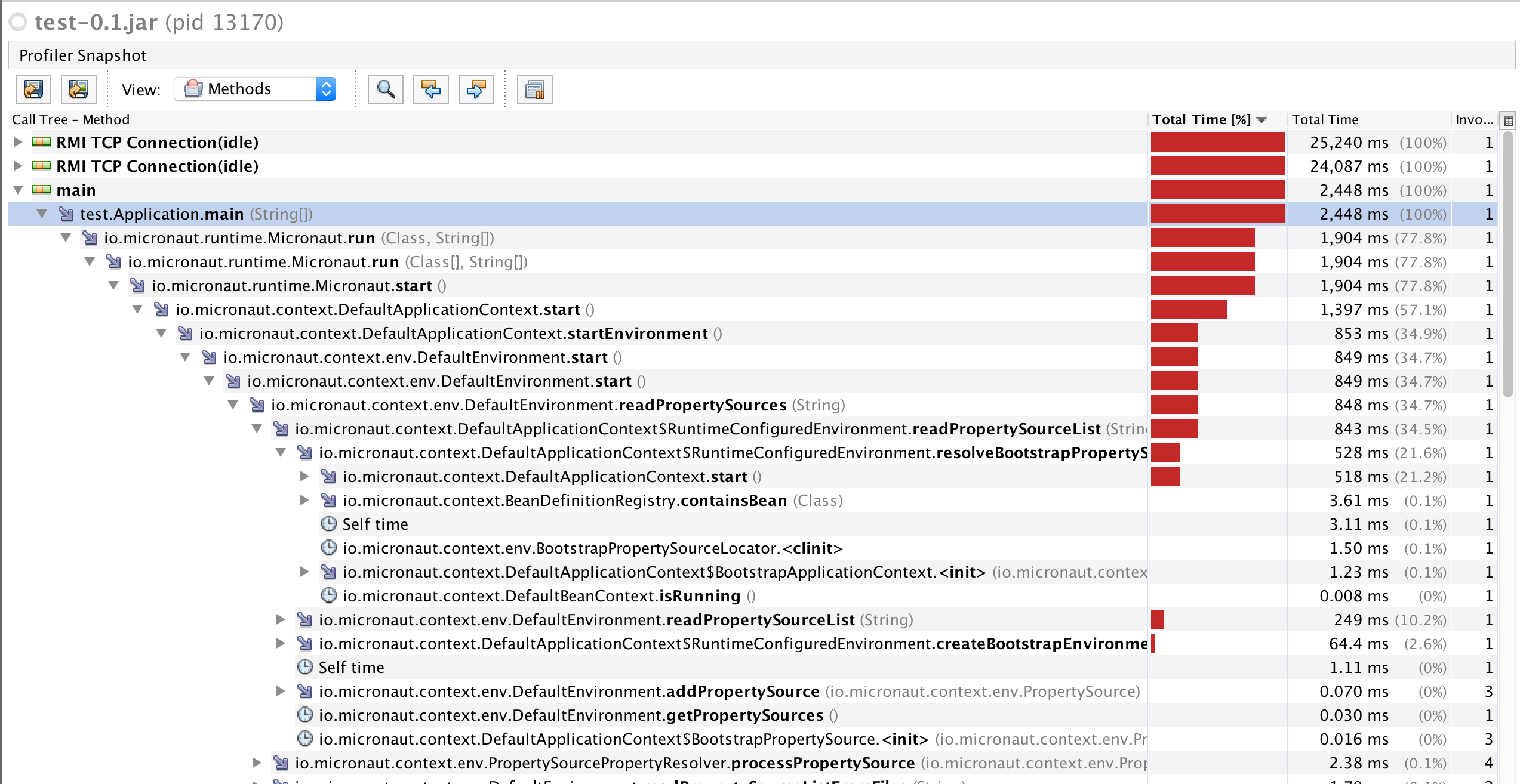 Improve startup speed for CLI applications