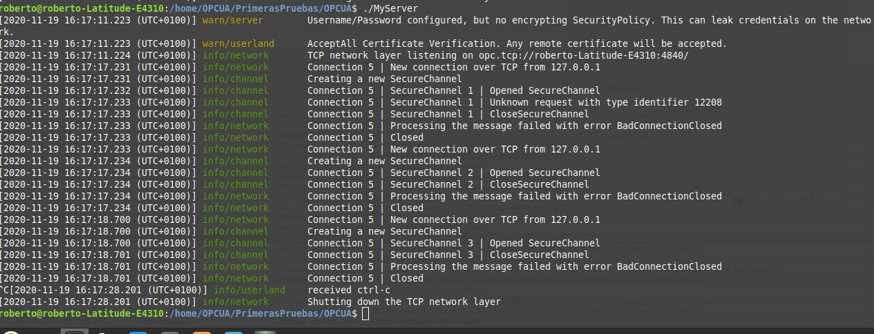 UAExpert error while Connecting to simple Server · Issue #4021 · open62541/open62541 · GitHub