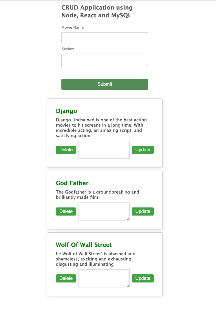 GitHub - parvathyvd/React-CRUD-Node-Express-SQL: React CRUD using n ode express and mysql