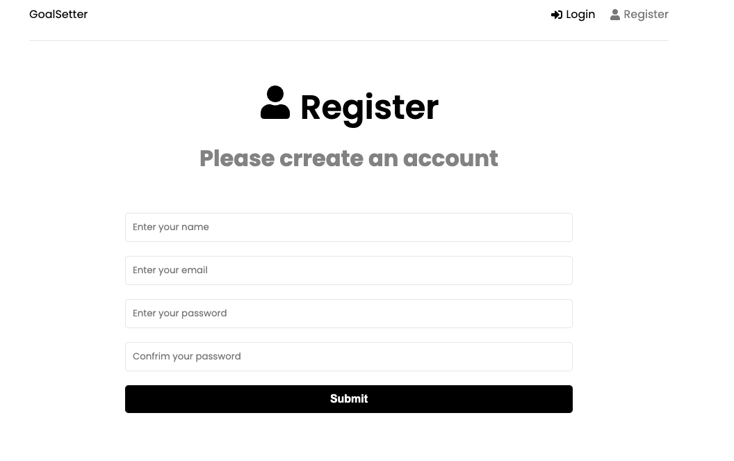 Github Parvathyvd Mern Goal App A Simple Goal Creating App Ussing Node Express Mongo Db And React