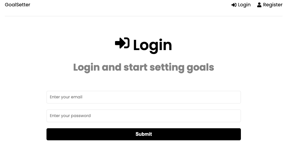Github Parvathyvd Mern Goal App A Simple Goal Creating App Ussing Node Express Mongo Db And React