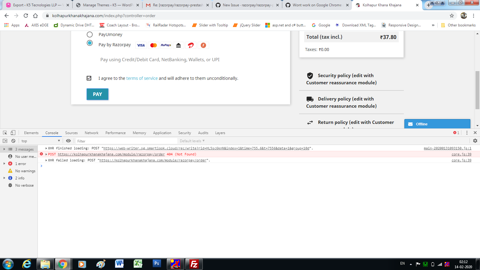 Wont work on razorpay · Issue #45 · razorpay/razorpay-prestashop · GitHub