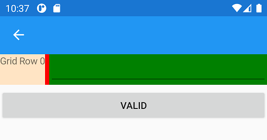When dynamically changing the visibility of a child element in the grid, causes the parent ...