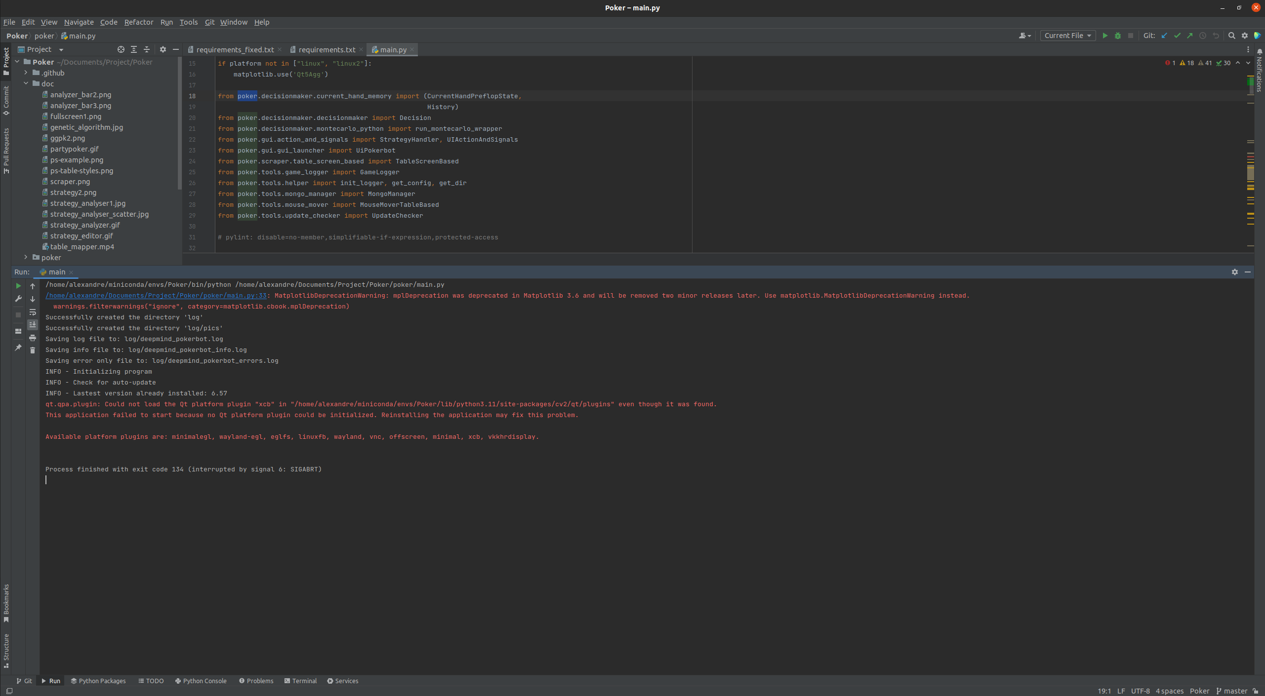 ModuleNotFoundError: No module named 'poker' · Issue #180 · dickreuter ...