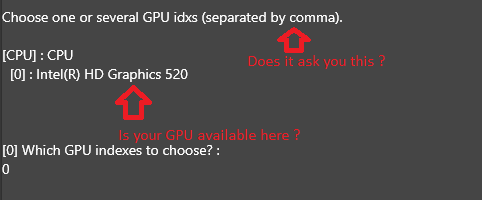 GPU does not show up in the gui when using deepfacelab dml plugin with nvidia 30 series build on ...