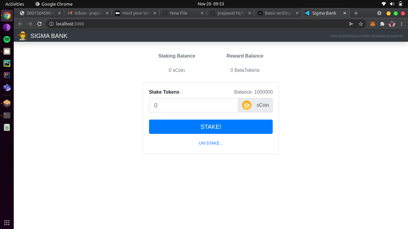 GitHub - yrajawat19/Sigma-Bank-DeFi: Sigma Bank is DeFi application ...