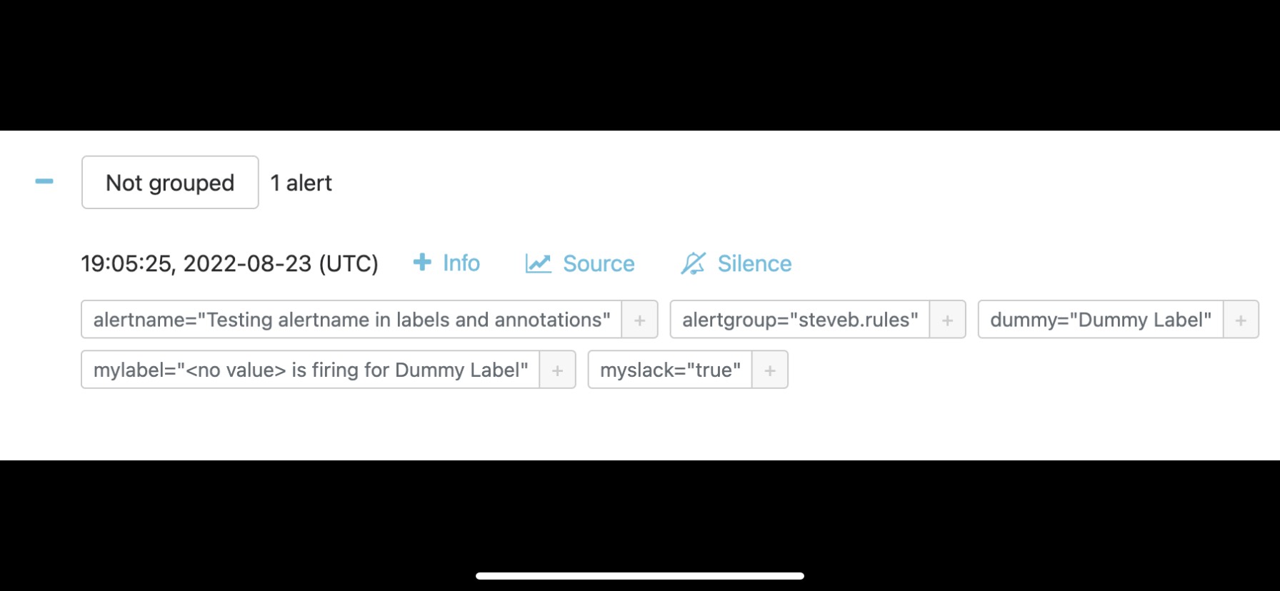 vmalert: {{ $labels.alertname }} isn't available in labels and annotation templating on v1.79.2 ...