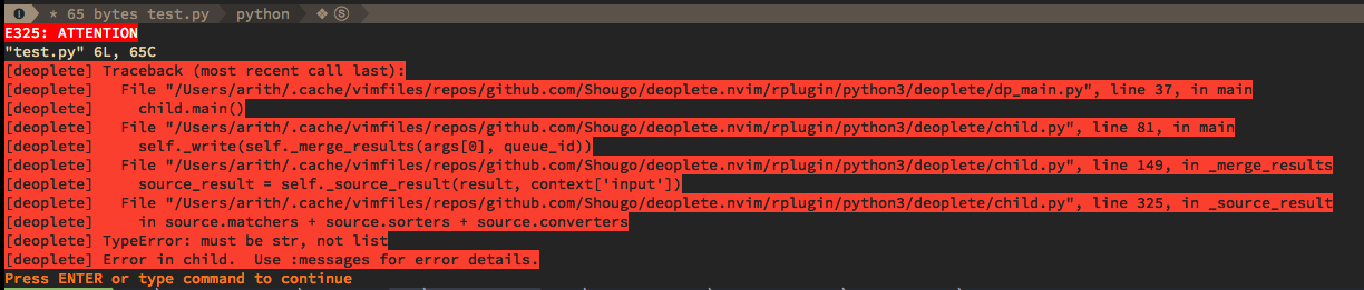 unexpected error occurred · Issue #639 · Shougo/deoplete.nvim · GitHub