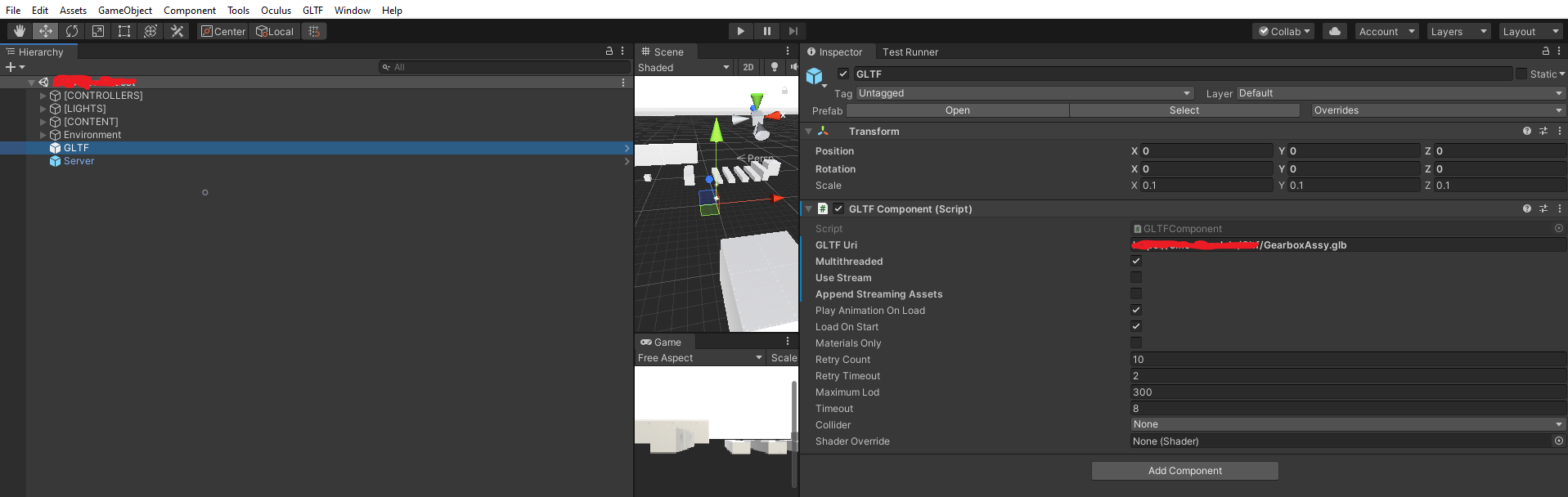 Problem in importing a glb file on runtime while playing apk file on Oculus Quest · Issue #613 ...