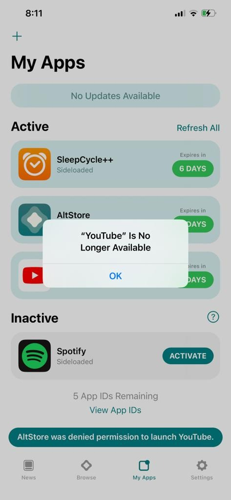 Altstore was denied permission to launch · Issue #1033 · altstoreio/AltStore · GitHub