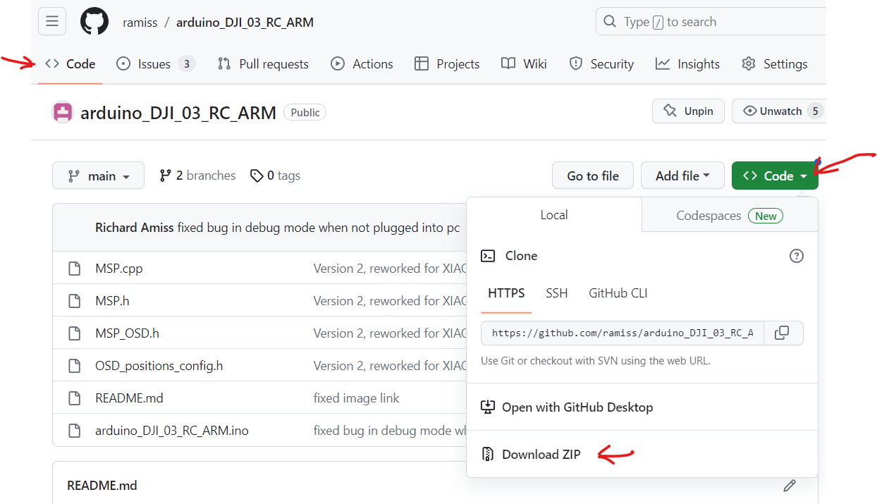 error message · Issue #18 · ramiss/arduino_DJI_03_RC_ARM · GitHub