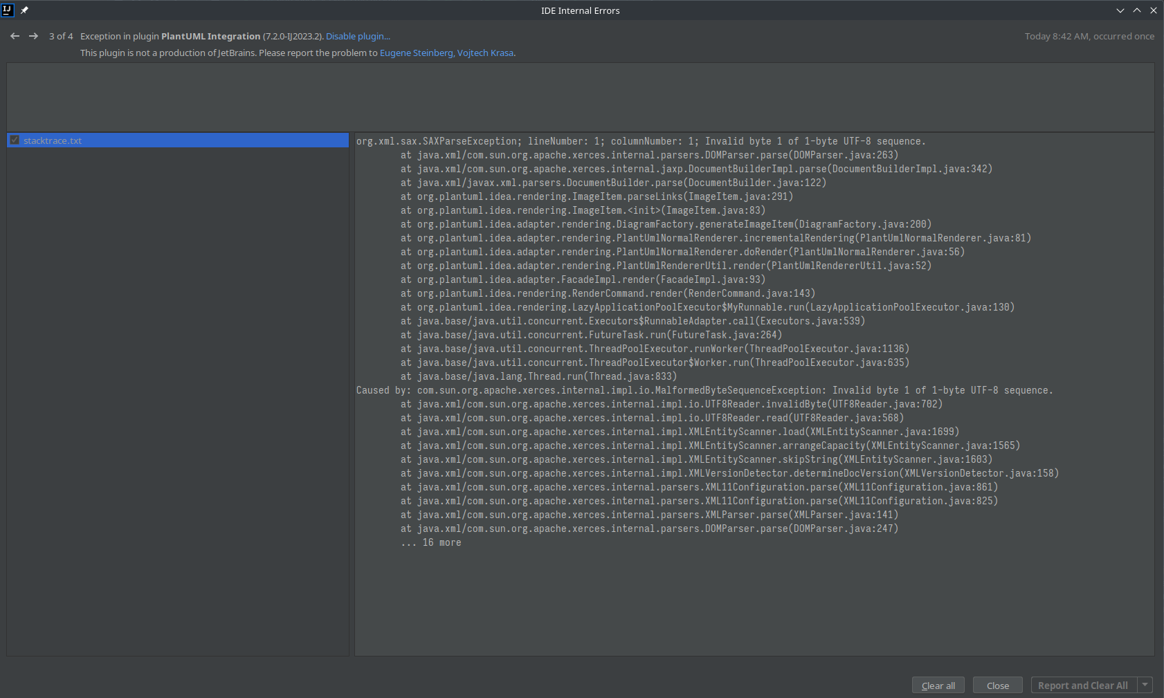 DITAA diagram results into a transcoder exception · Issue #405 · esteinberg/plantuml4idea · GitHub