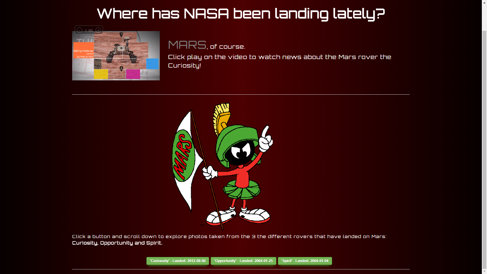 GitHub - murffious/Nasa-API-Fun: A small site about space using the ...