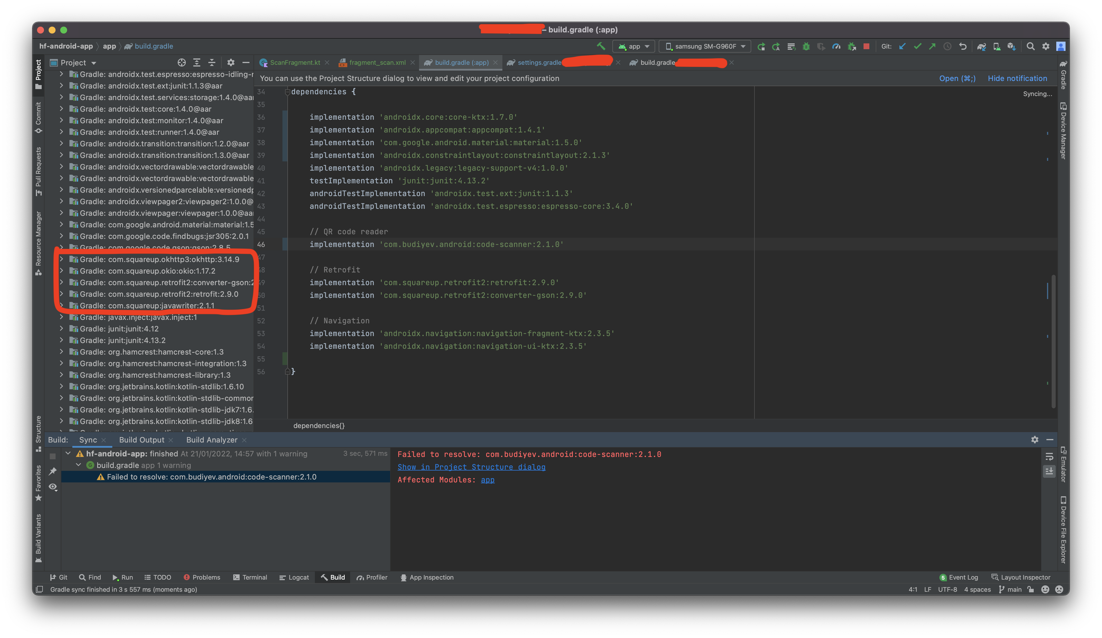 Failed to resolve with Android Studio Bumblebee 2021.1.1 RC1 · Issue #142 · yuriy-budiyev/code ...
