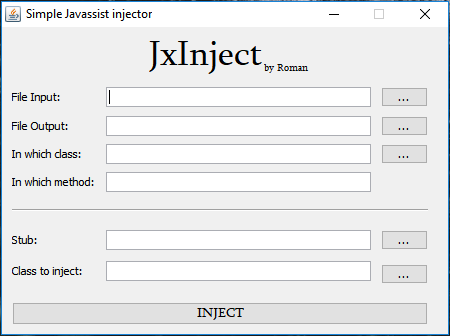 GitHub - LeeWonJun0513/Simple-Java-injector-with-gui: Javassist injector with Graphical user ...