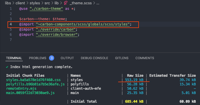 Importing Styles Greatly Increases The Size Of The Bundle · Issue 2159 