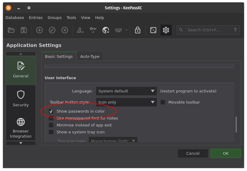 Colored Passwords · Issue #4099 · keepassxreboot/keepassxc · GitHub