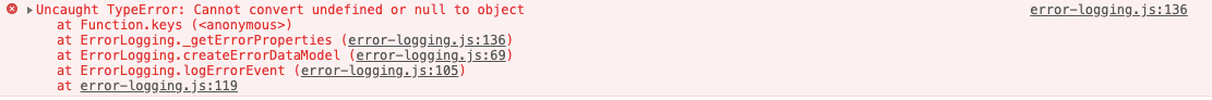Uncaught Typeerror Cannot Convert Undefined Or Null To Object · Issue 416 · Elasticapm Agent