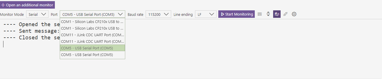 refresh Port list · Issue #62 · microsoft/vscode-serial-monitor · GitHub