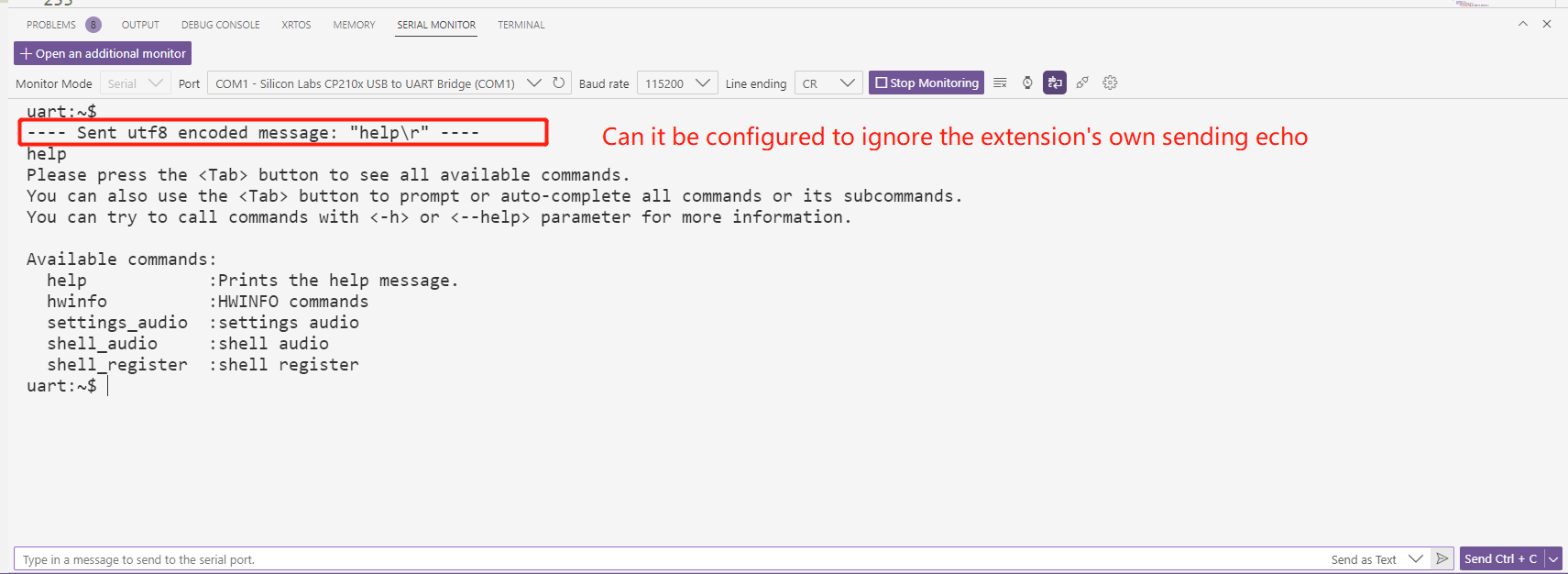Can it be configured to ignore the extension's own sending echo · Issue #79 · microsoft/vscode ...