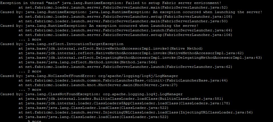 Fabric Server not running · Issue #410 · FabricMC/fabric-loader · GitHub