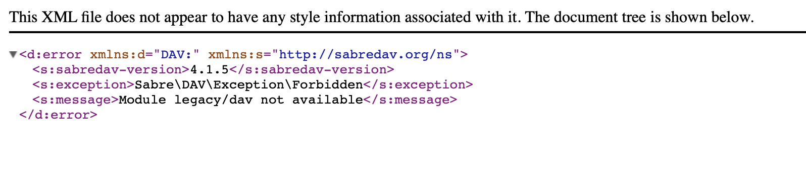 after 6.5.45 upgrade -> sabredav caldav -> Module legacy/dav not available · Issue #691 ...