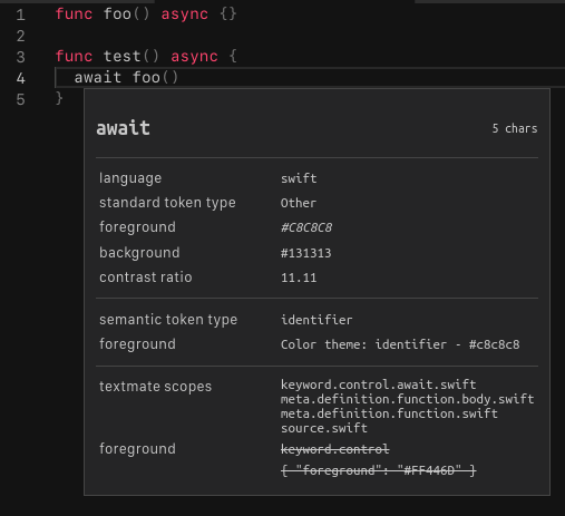 semantic highlighter labels `await` as an identifier · Issue #591 · swiftlang/sourcekit-lsp · GitHub