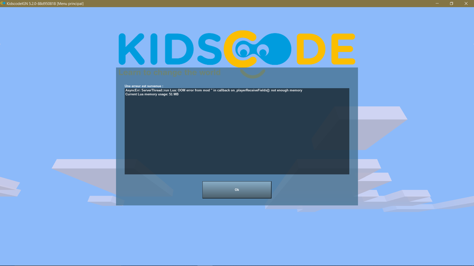 [crash] mémoire insuffisante en utilisant World Edit · Issue #84 · EvidenceBKidscode/kidscode ...