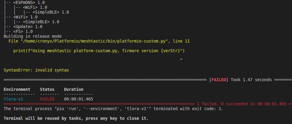 Build error · Issue #587 · meshtastic/firmware · GitHub