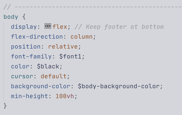 Css curly braces is hardly visible · Issue #24 · enkia/tokyo-night ...