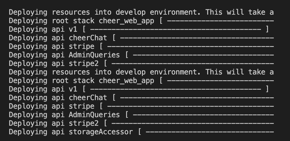 amplify push gets stuck at "Deploying api storageAccessor" · Issue #11476 · aws-amplify/amplify ...