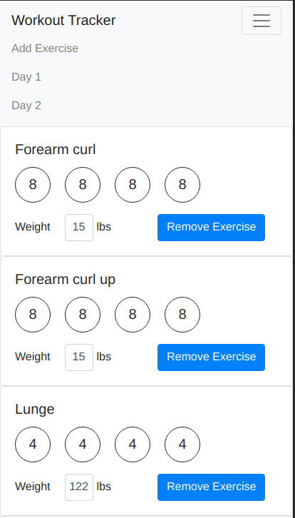 GitHub - r-saba/Workout-Tracker: Workout Tracker