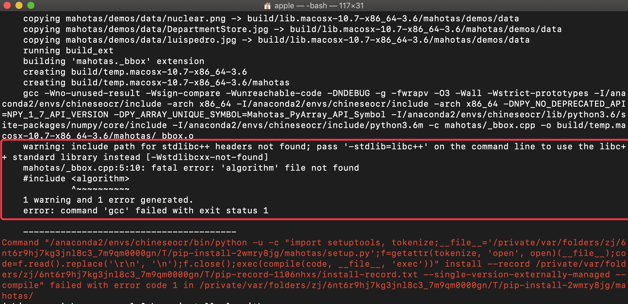 关于mac Osx 10 14 3 按照setup Md中搭环境出现问题 · Issue 219 · Chineseocr Chineseocr · Github