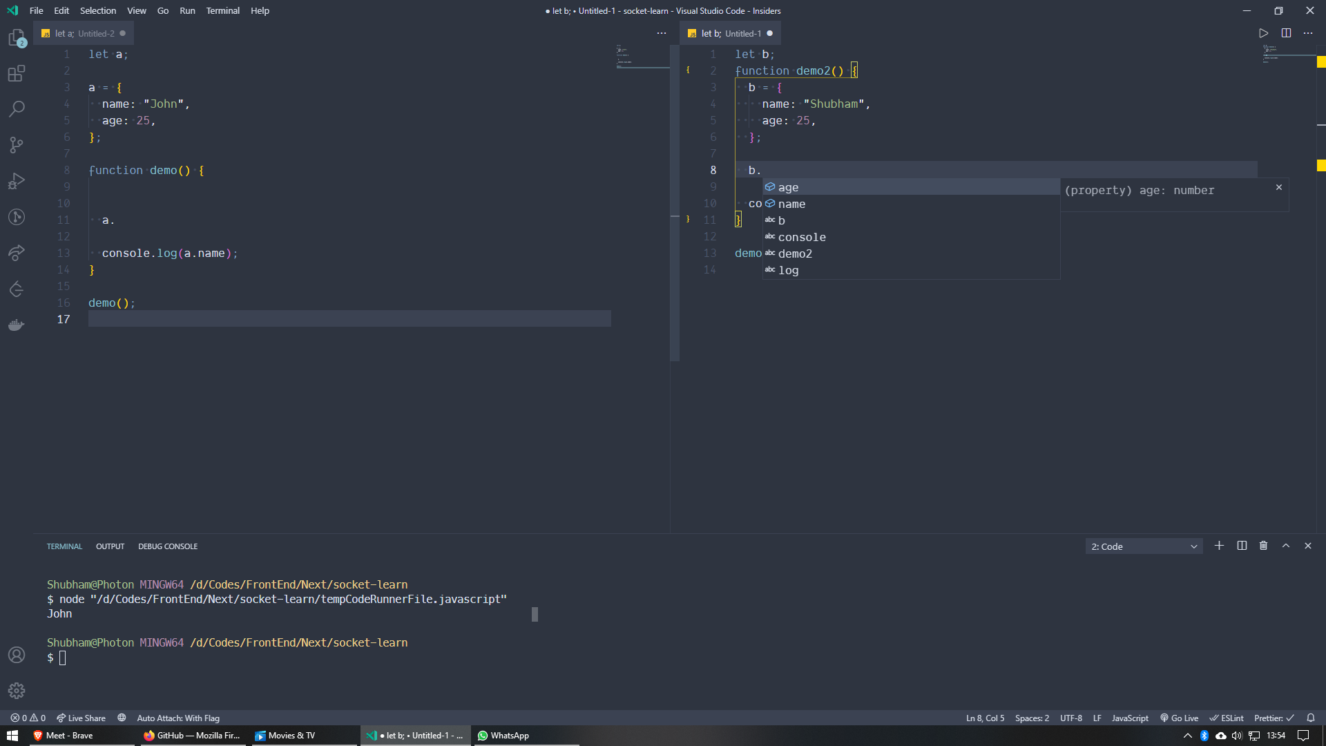 Intellisense bug that only displays when object is in scope. · Issue #42286 · microsoft ...